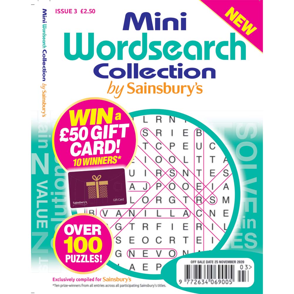 MINI WORDSEARCH COLL SAINSBURYS - Costcutter
